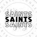 Saints Mascot SVG PNG: Digital Download - Etsy