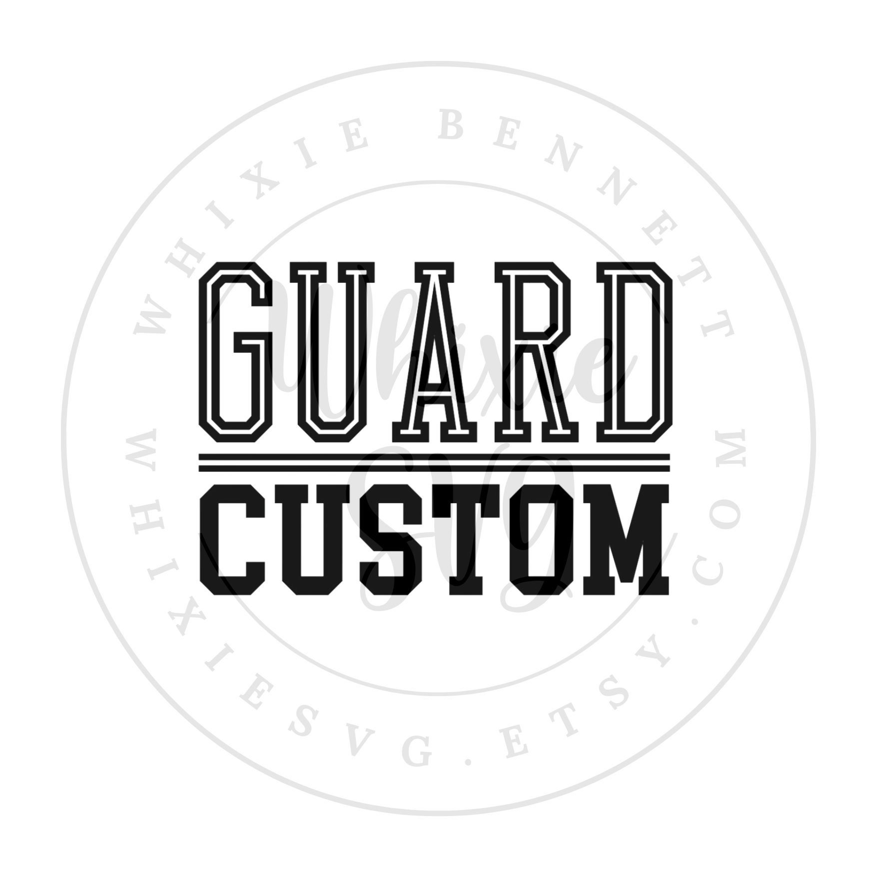 Custom Guard SVG, Custom Guard PNG, Custom Guard Design, Add Name to ...
