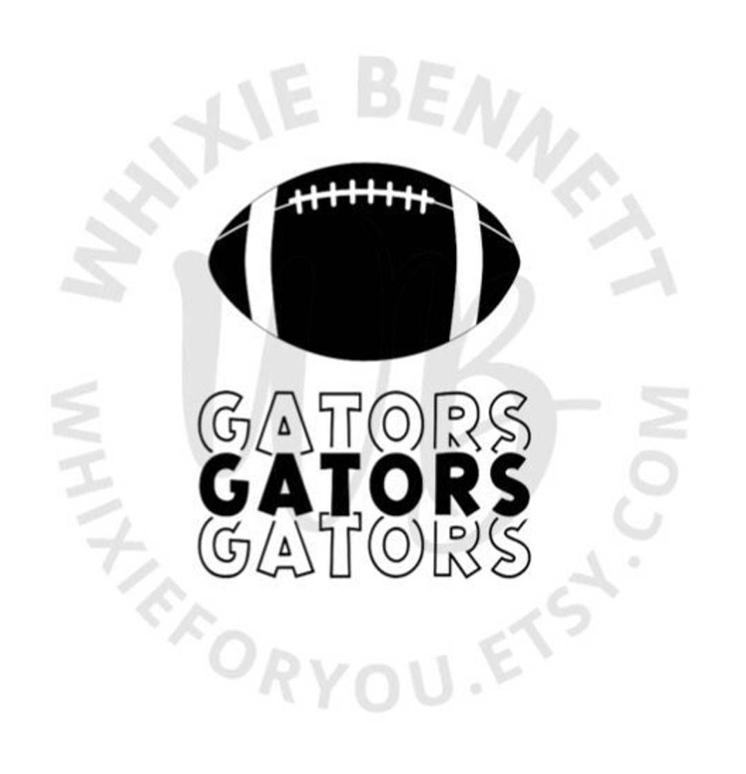 Gators Football SVG - Gators Football PNG - Football Mascot Gators SVG ...