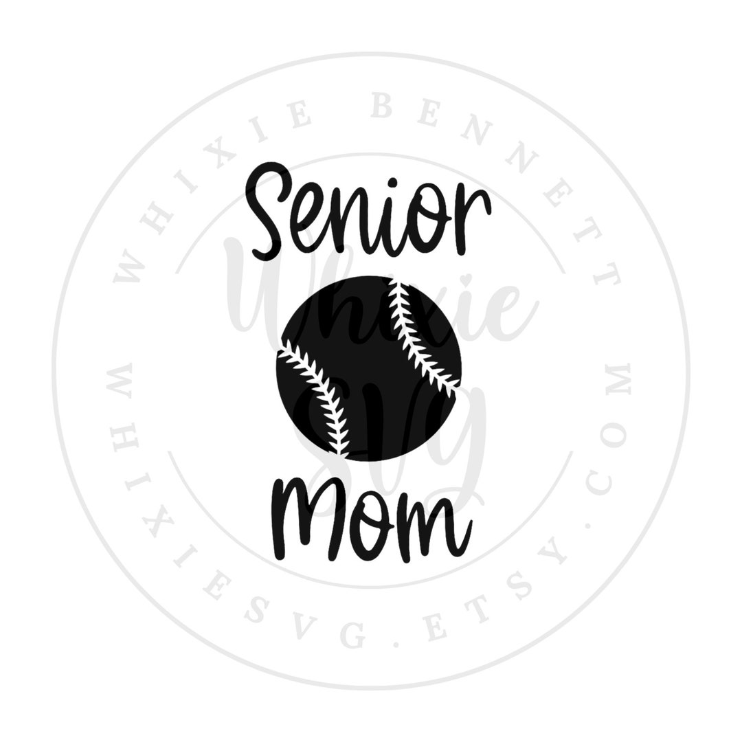 Senior Mom Baseball Softball 2025 SVG PNG Design (digital Download) - Etsy