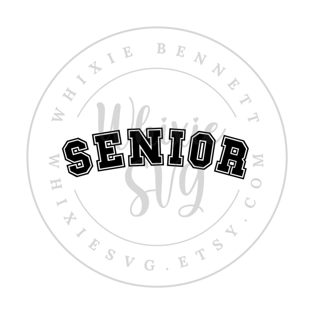 Senior Block SVG Design (PNG, SVG) - Etsy