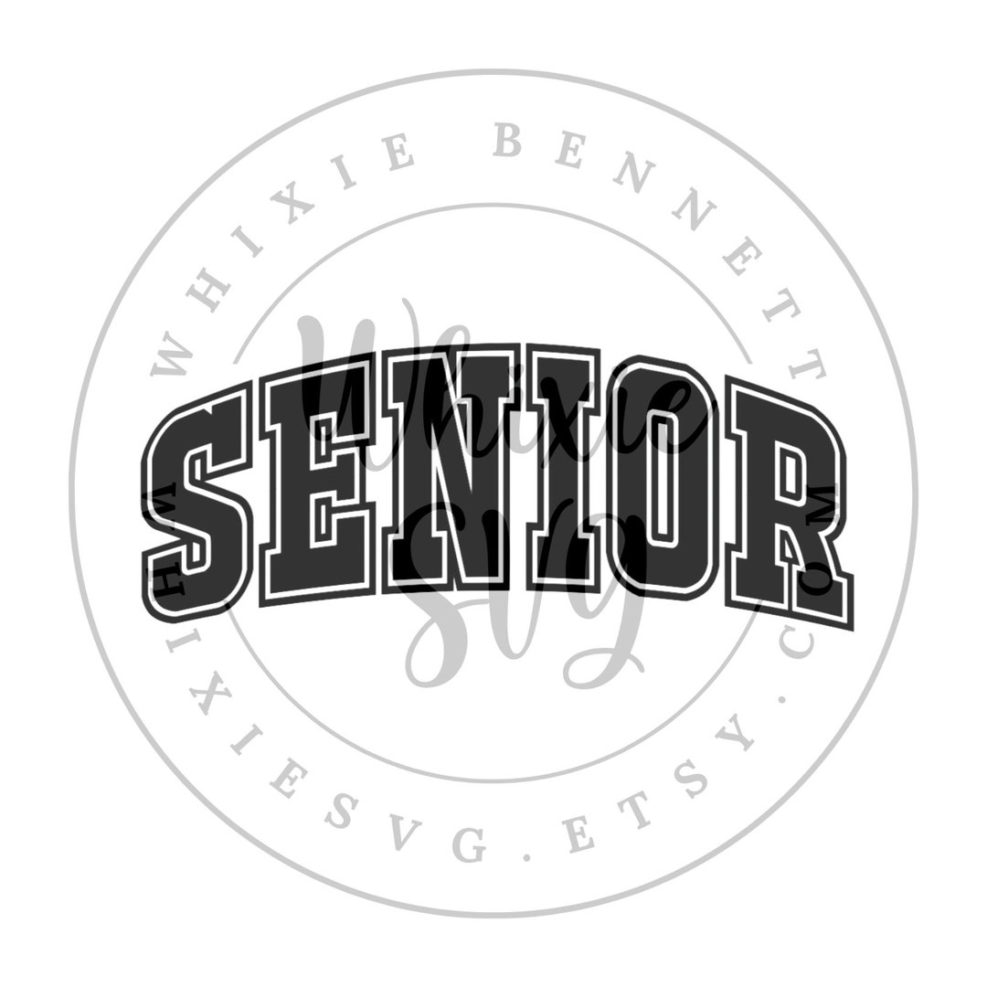 Senior SVG Design: Block Font (digital Download) - Etsy