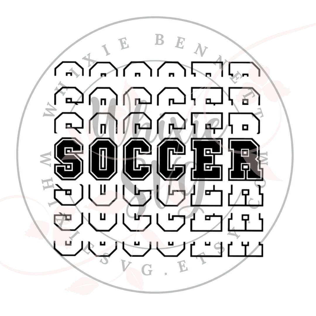 Soccer SVG Design, Soccer PNG Design, Soccer Print File, Soccer Cut ...