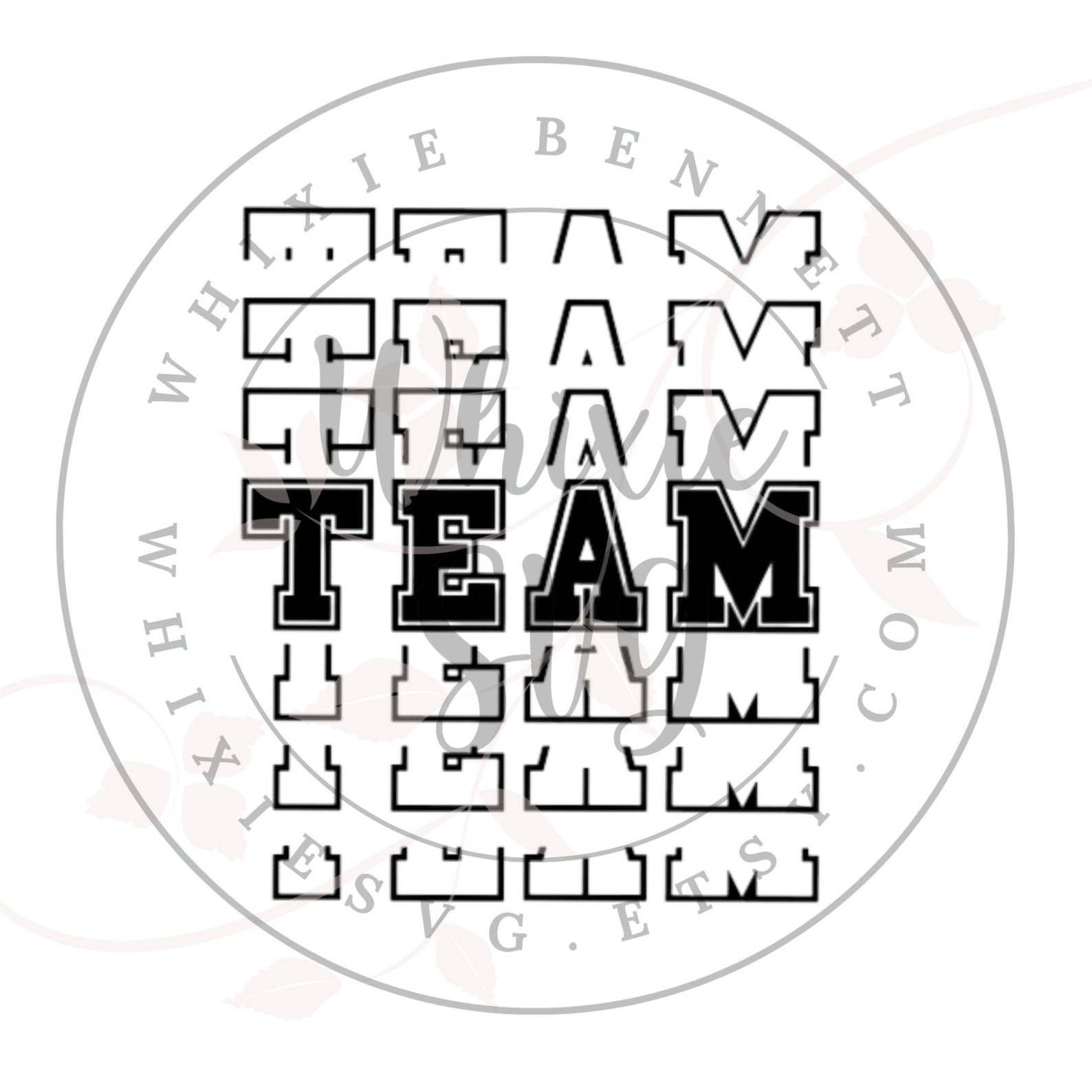 Team SVG Design Team PNG Design Team Print File, Team Cut File, Team ...