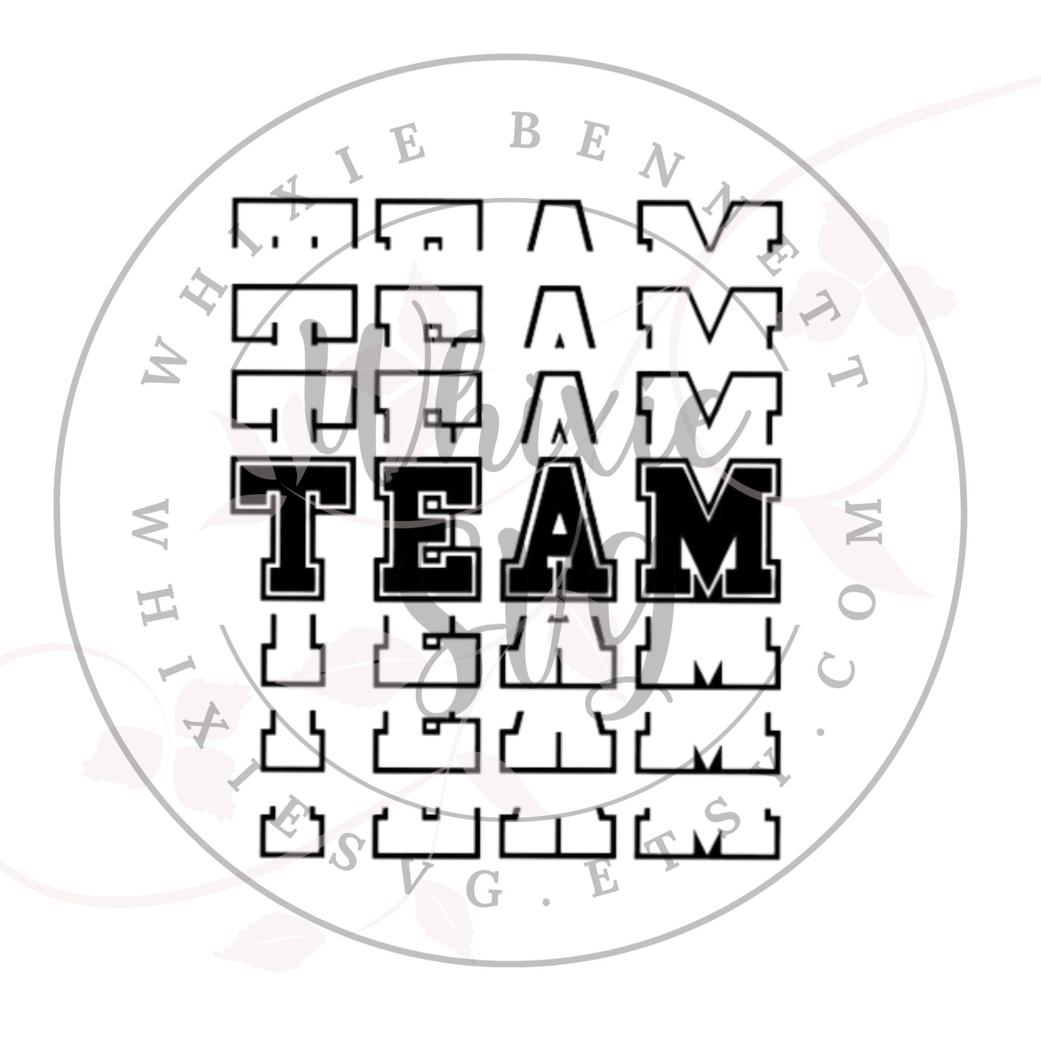 Team SVG Design Team PNG Design Team Print File, Team Cut File, Team ...