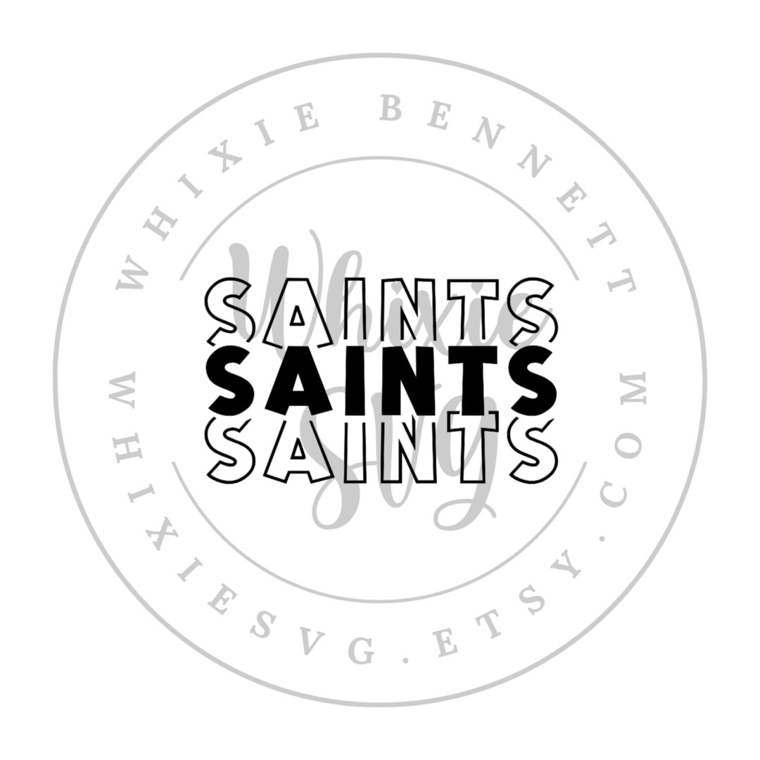 Saints Mascot SVG PNG: Digital Download - Etsy