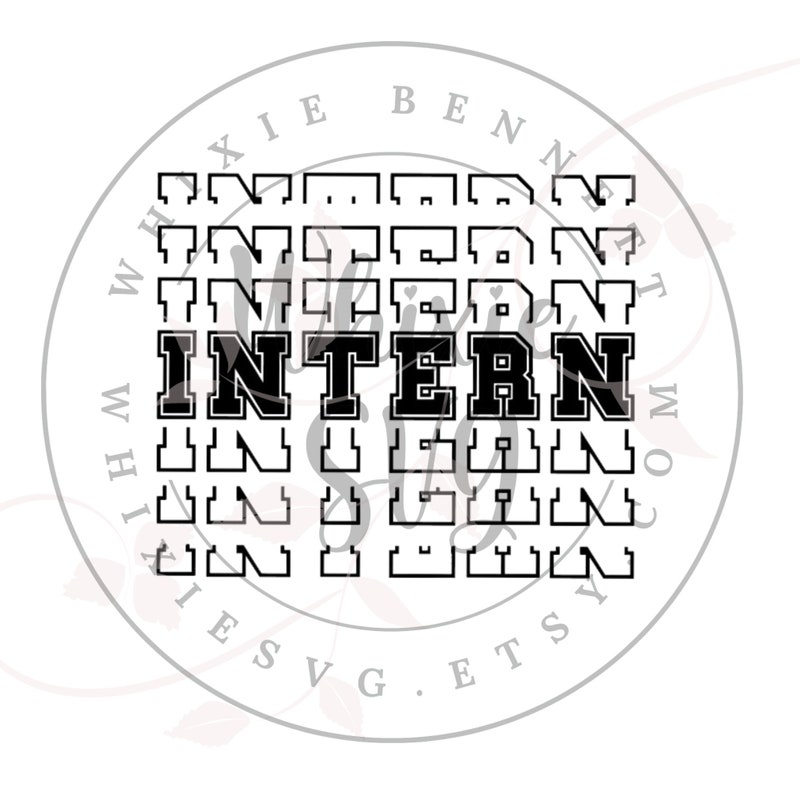 Intern Card - Etsy