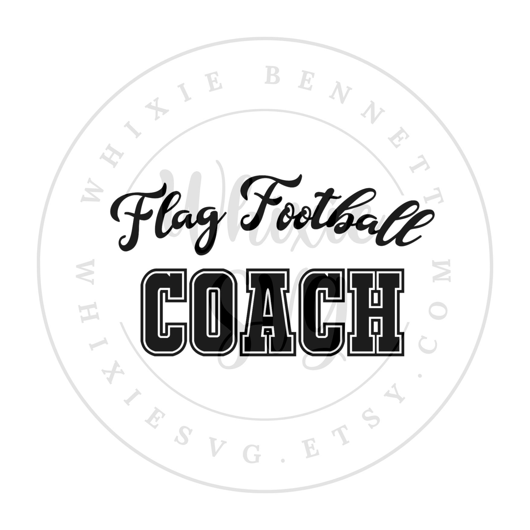 Flag Football Coach SVG - Flag Football Coach PNG - Flag Football Coach ...