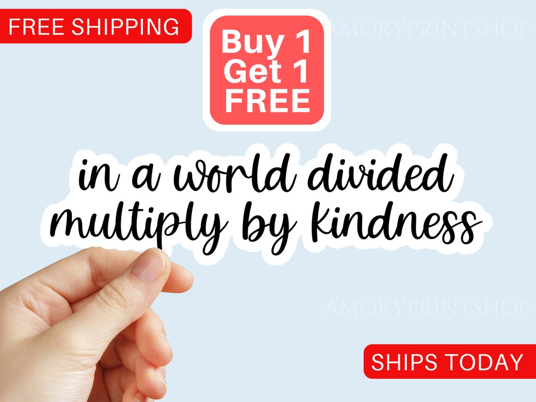 In a World Divided Stickers, Laptop Decal, Water Bottle Stickers ...