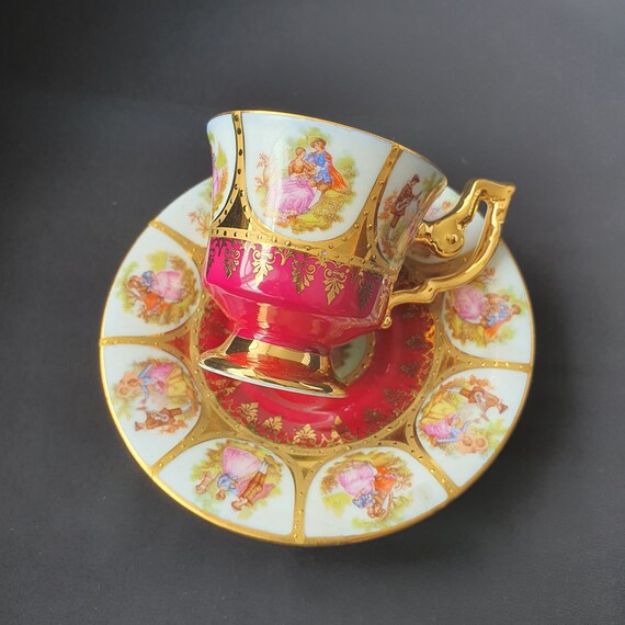 Bavaria Germany Tea Cup and Saucer - Etsy