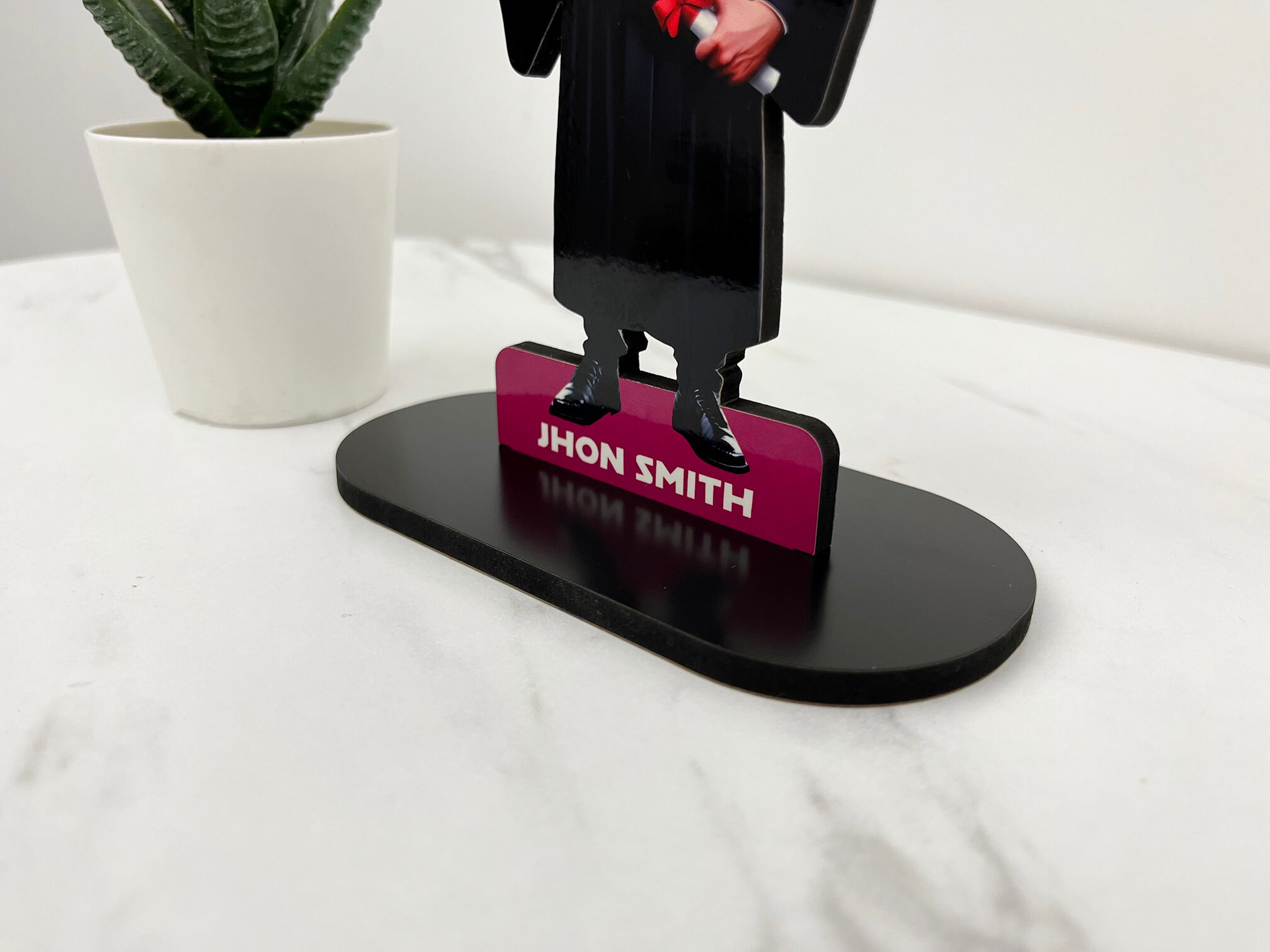 Custom Wooden Caricature Cartoon Figurine Personalized Graduation Style ...