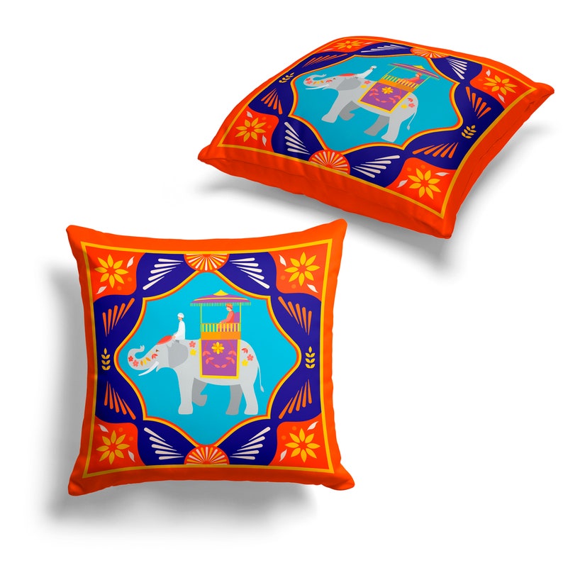 Truck Art Design, Pakistani, Indian Style Colorful Pillow, Peacock ...