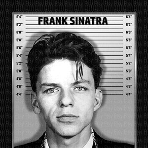 Frank Sinatra Celebrity Mugshots Photo Memorabilia | Etsy