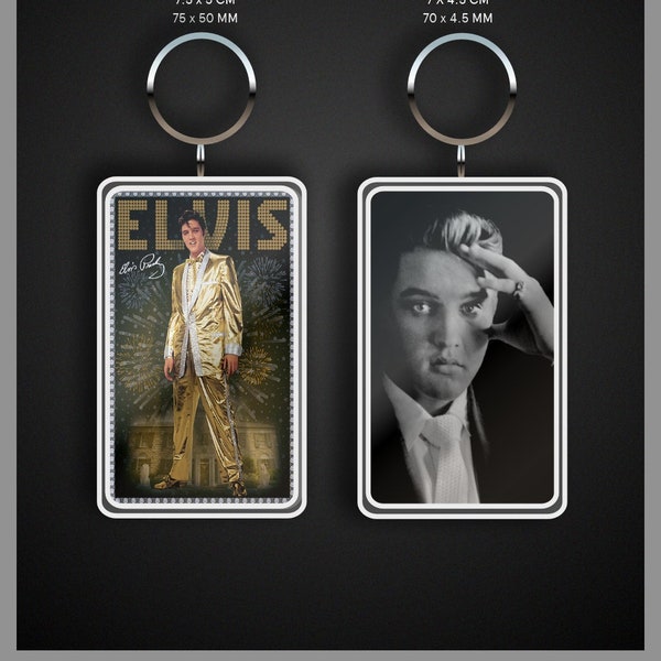 Elvis Presley Keychain - Etsy