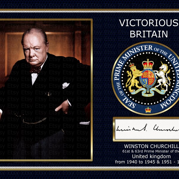 Winston Churchill - Etsy