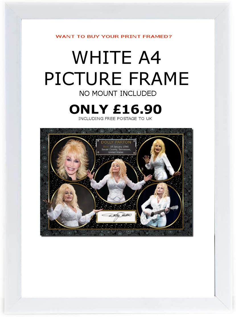 Dolly Parton A4 Signed PHOTO PRINT Memorabilia - Etsy