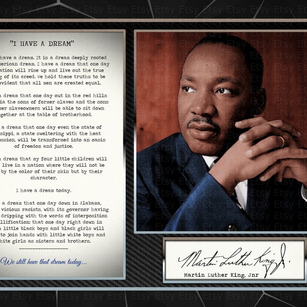Martin Luther King - Etsy