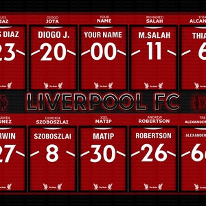 LFC Liverpool FC Personalised Photo Exclusively Made by Mashed Designs ...