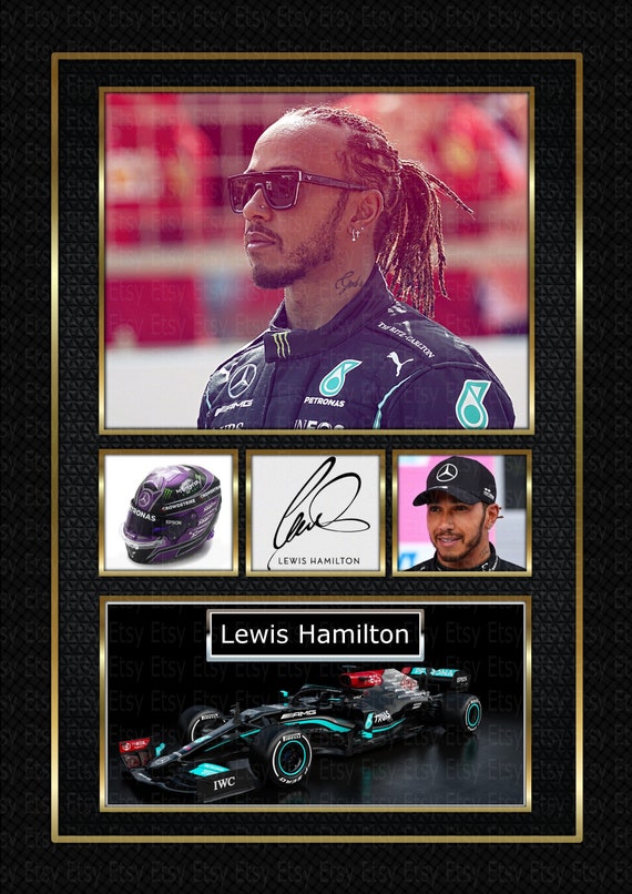 Lewis Hamilton Formula 1 A4 Signed PHOTO PRINT MEMORABILIA - Etsy