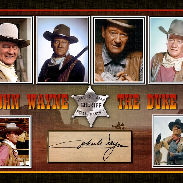 John Wayne - Etsy
