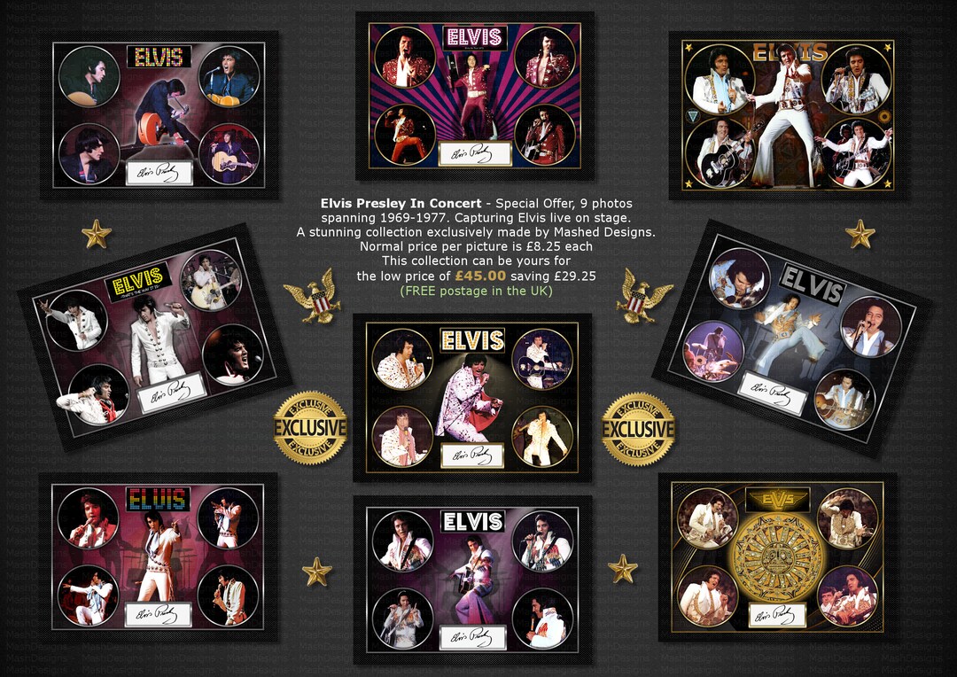Elvis Presley Bumper Concert A4 Photo Offer Photo Print Memorabilia ...