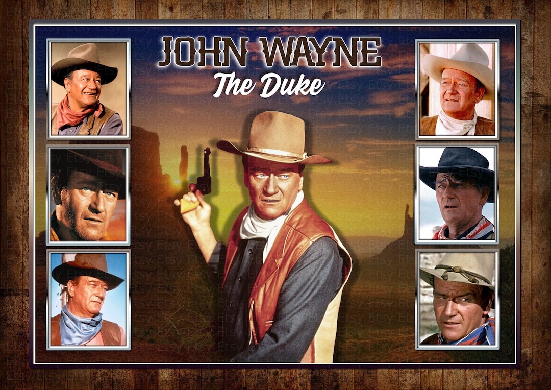John Wayne A4 Signed Photo Print Memorabilia - Etsy