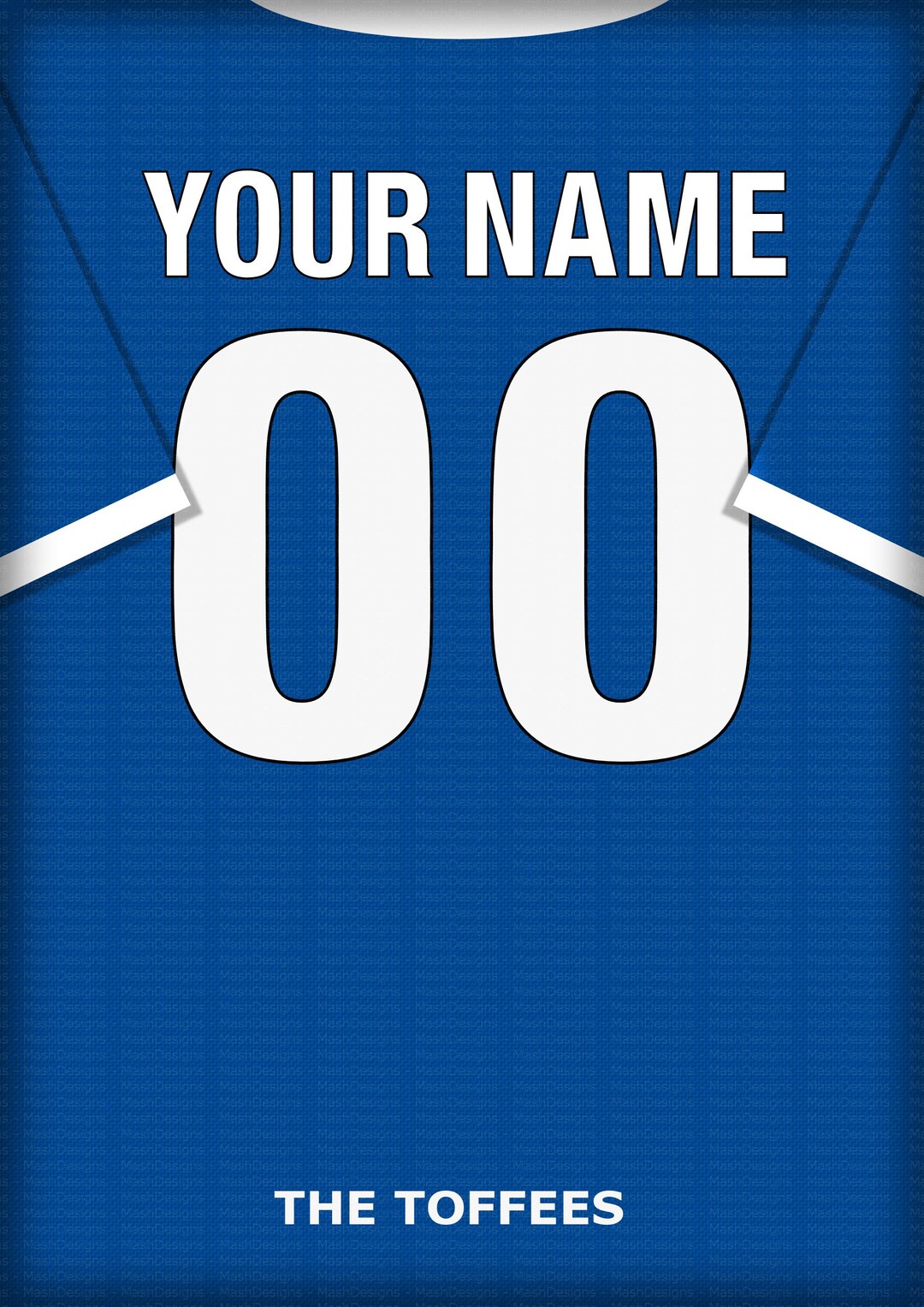 Everton FC Shirt Print Exclusively Made by Mashed Designs - Etsy