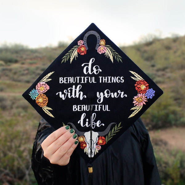 Skull Graduation Cap - Etsy UK