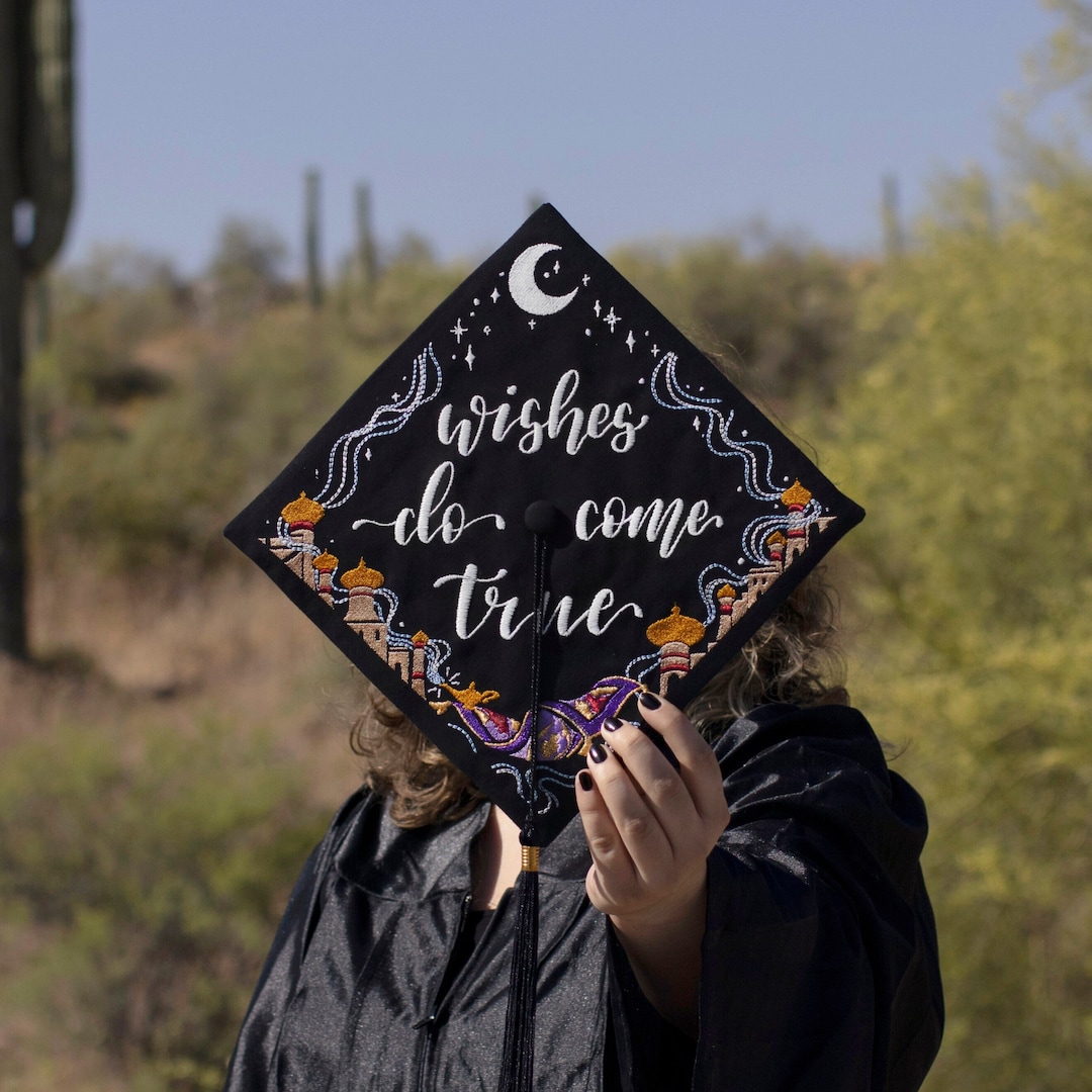 Embroidered Magic Graduation Cap Topper | Graduation Cap Decoration ...