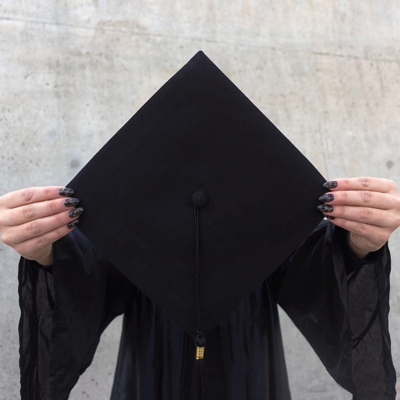 DIY Fabric Grad Cap Topper | Custom Embroidered Graduation Cap - Etsy