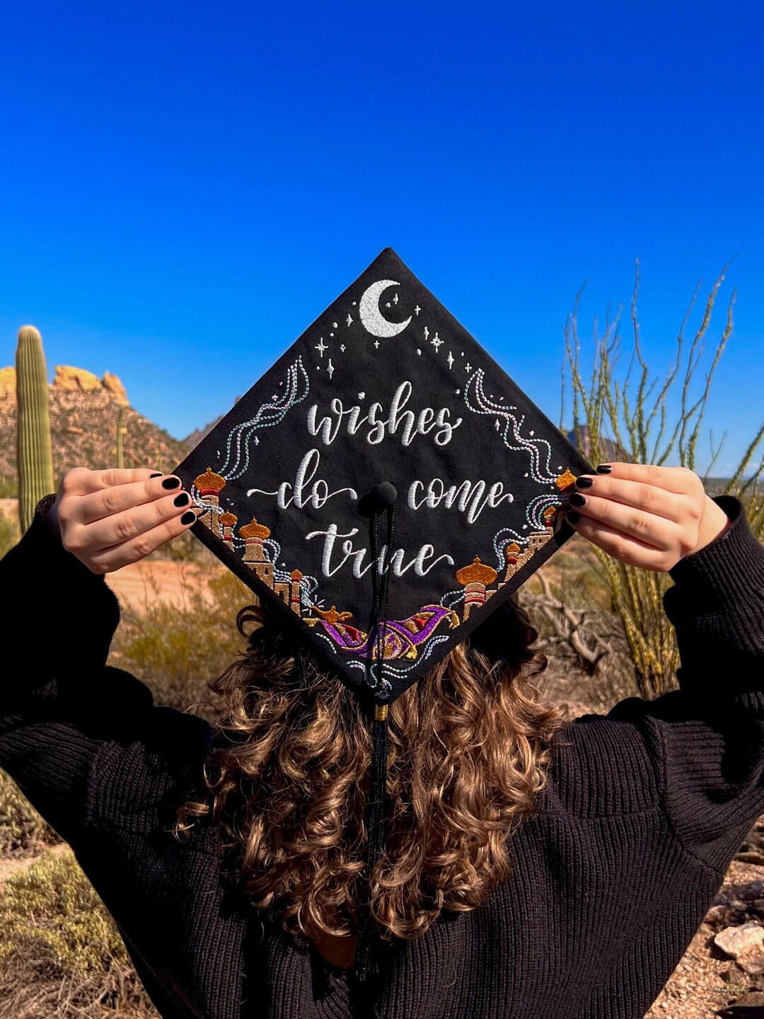 Embroidered Magic Graduation Cap Topper Graduation Cap - Etsy