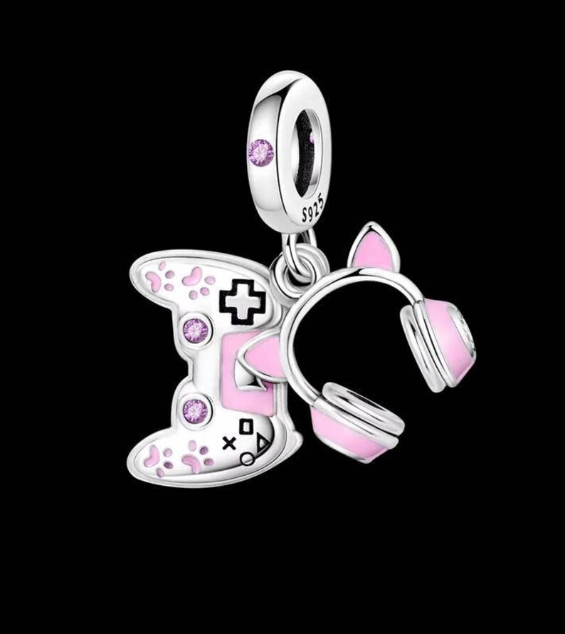 Christmas Game Girl Game Set Control With Headset Charm S925 - Etsy
