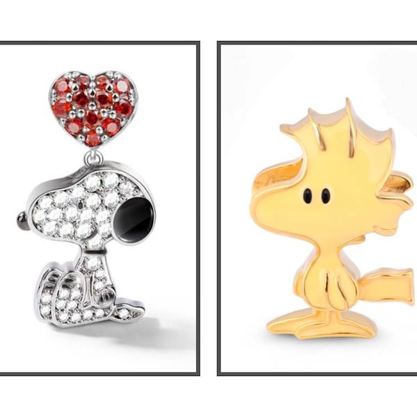 Snoopy Charms - Etsy