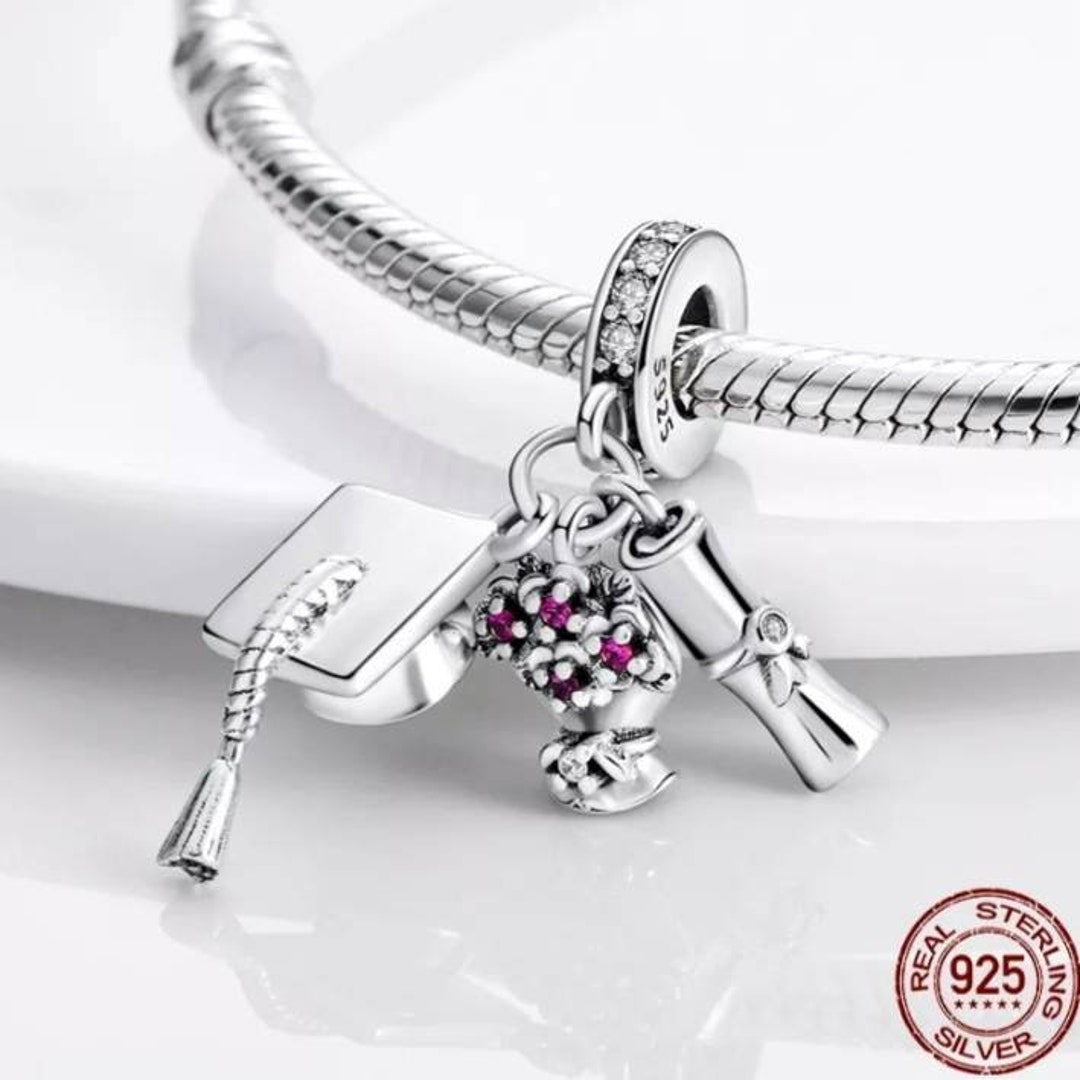 2024 Graduation Charm , Graduation Gift for Daughter S925 Sterling ...