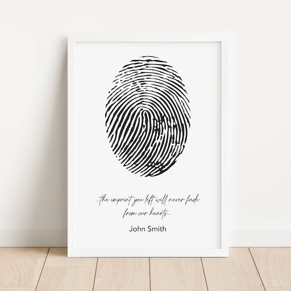 Fingerprint Poster - Etsy