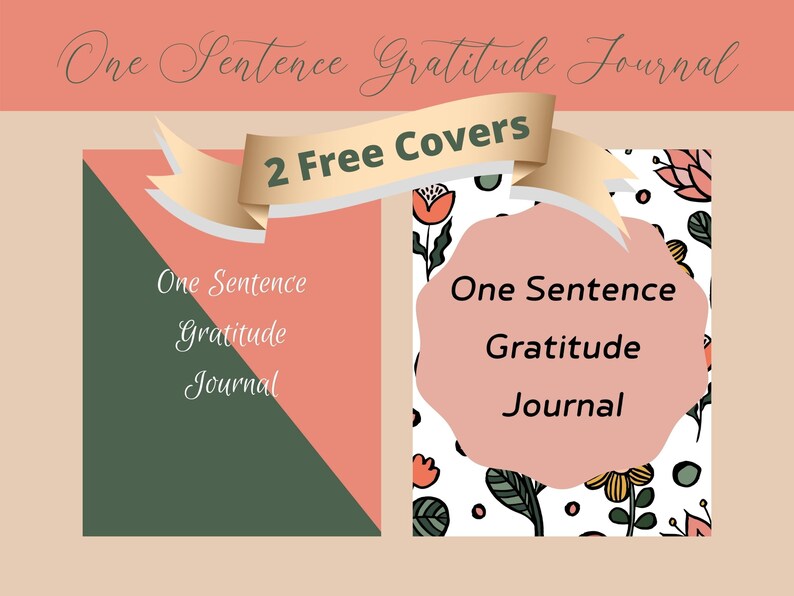 Printable One Sentence Gratitude Journal Gratitude Daily - Etsy