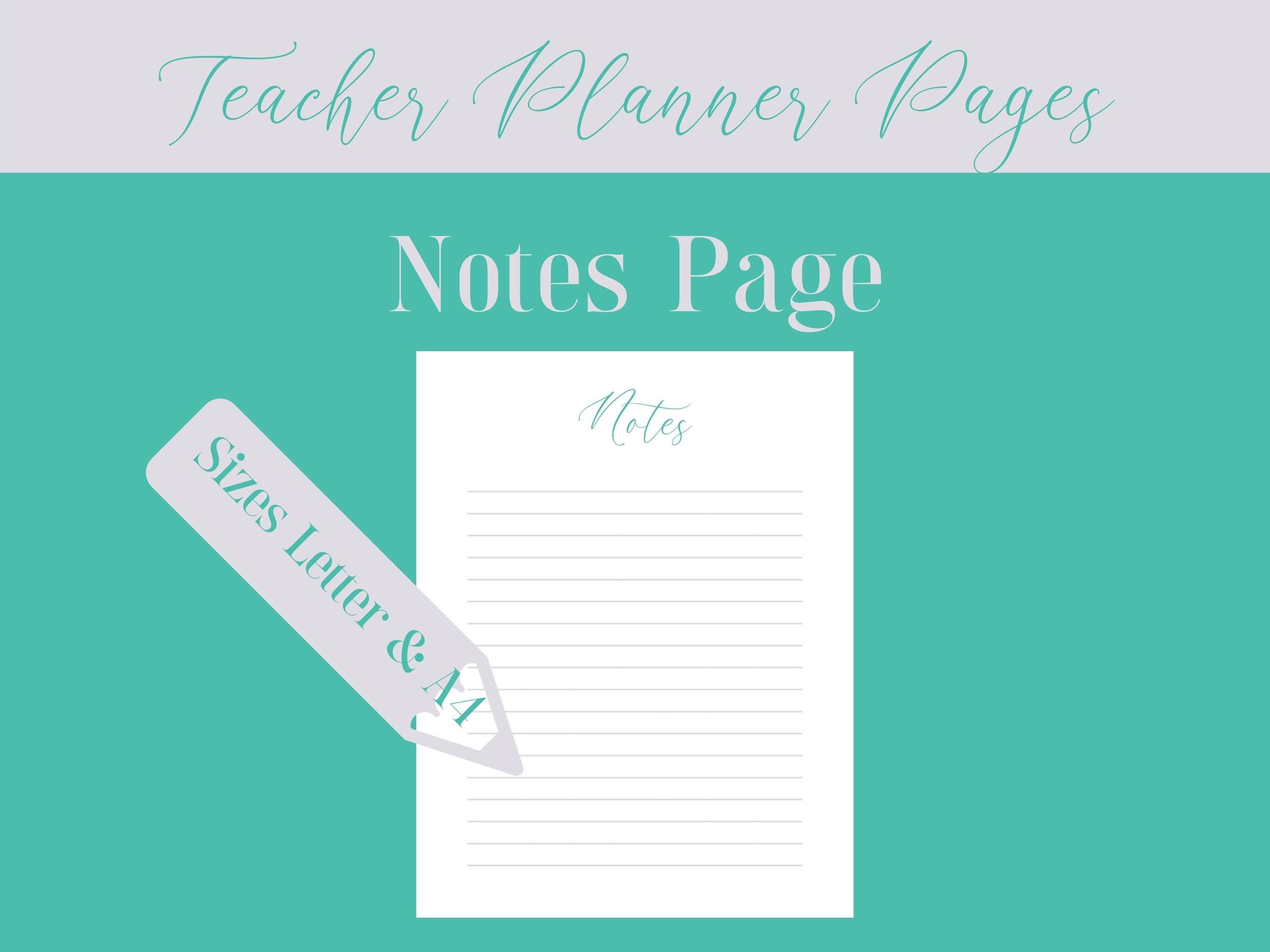 Teacher Printable Planner, Lesson Plans, Yearly Overview, Academic ...