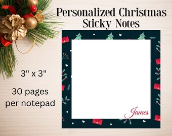 Cute Mouse Custom Sticky Notes // Personalized Gift Idea, Custom ...