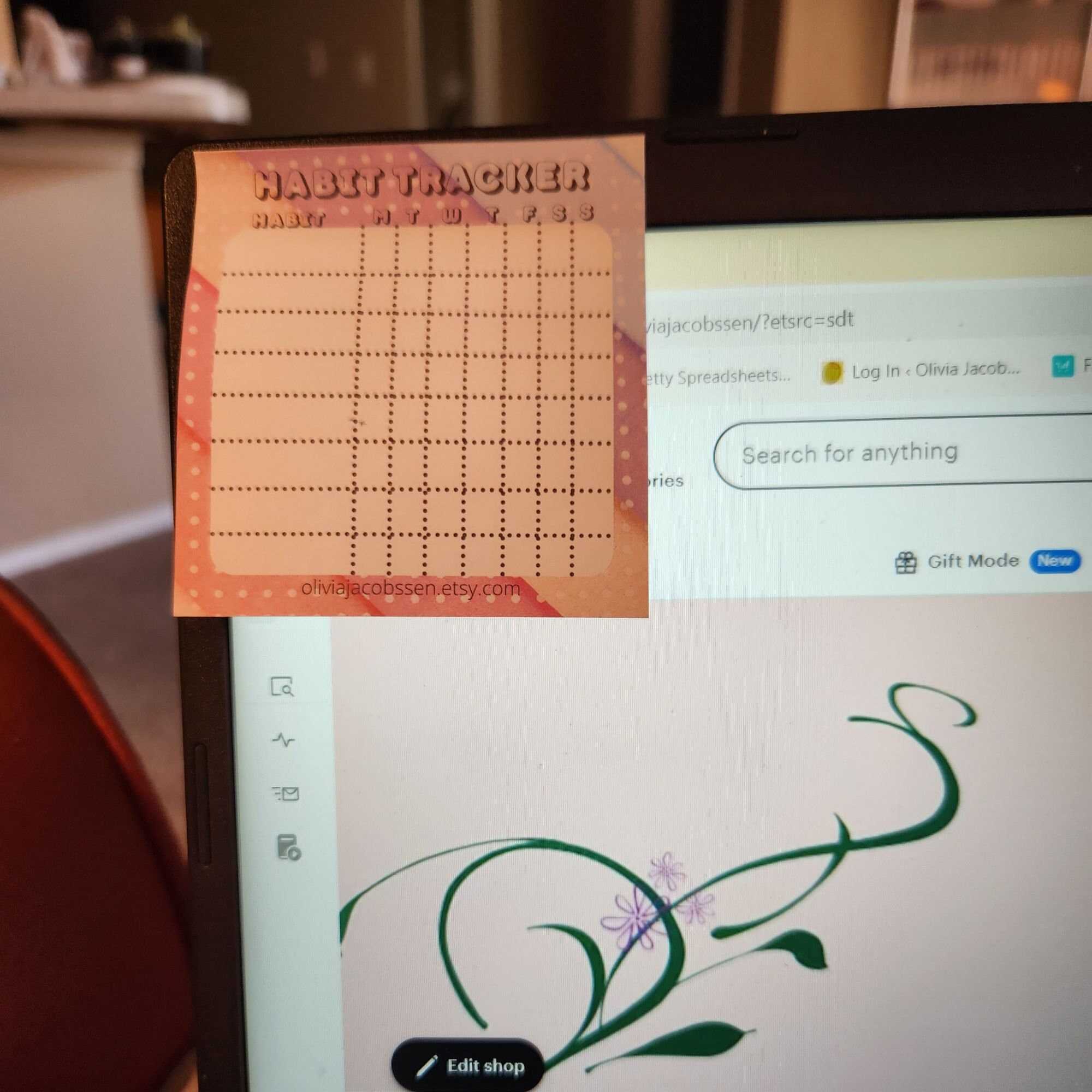 Sticky Note Habit Trackers, Cute Sticky Notes, 3"x3", 21 Pages per Pad ...