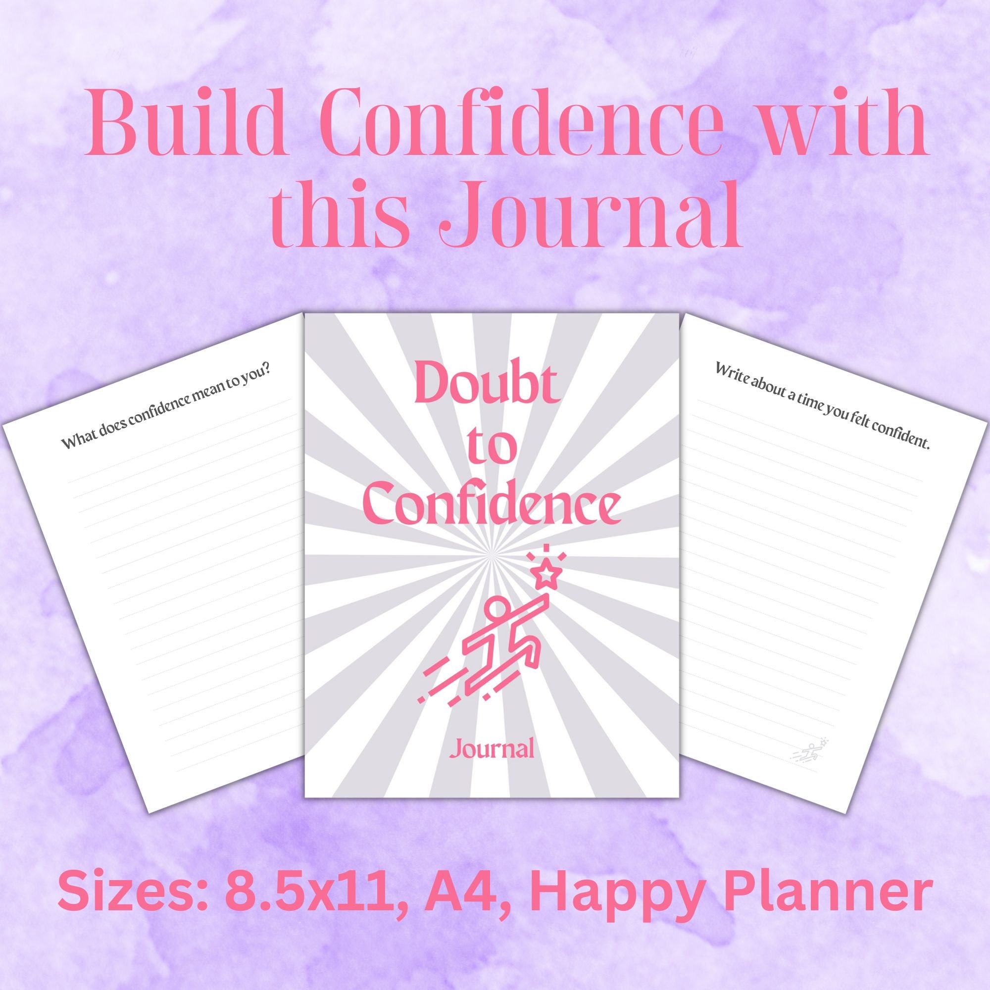 Printable Confidence Journal With Prompts, Self Confidence, Build ...