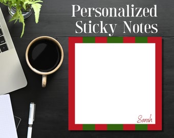 Sticky Note Pad Custom Cardinal Design // Custom Text Customizable ...
