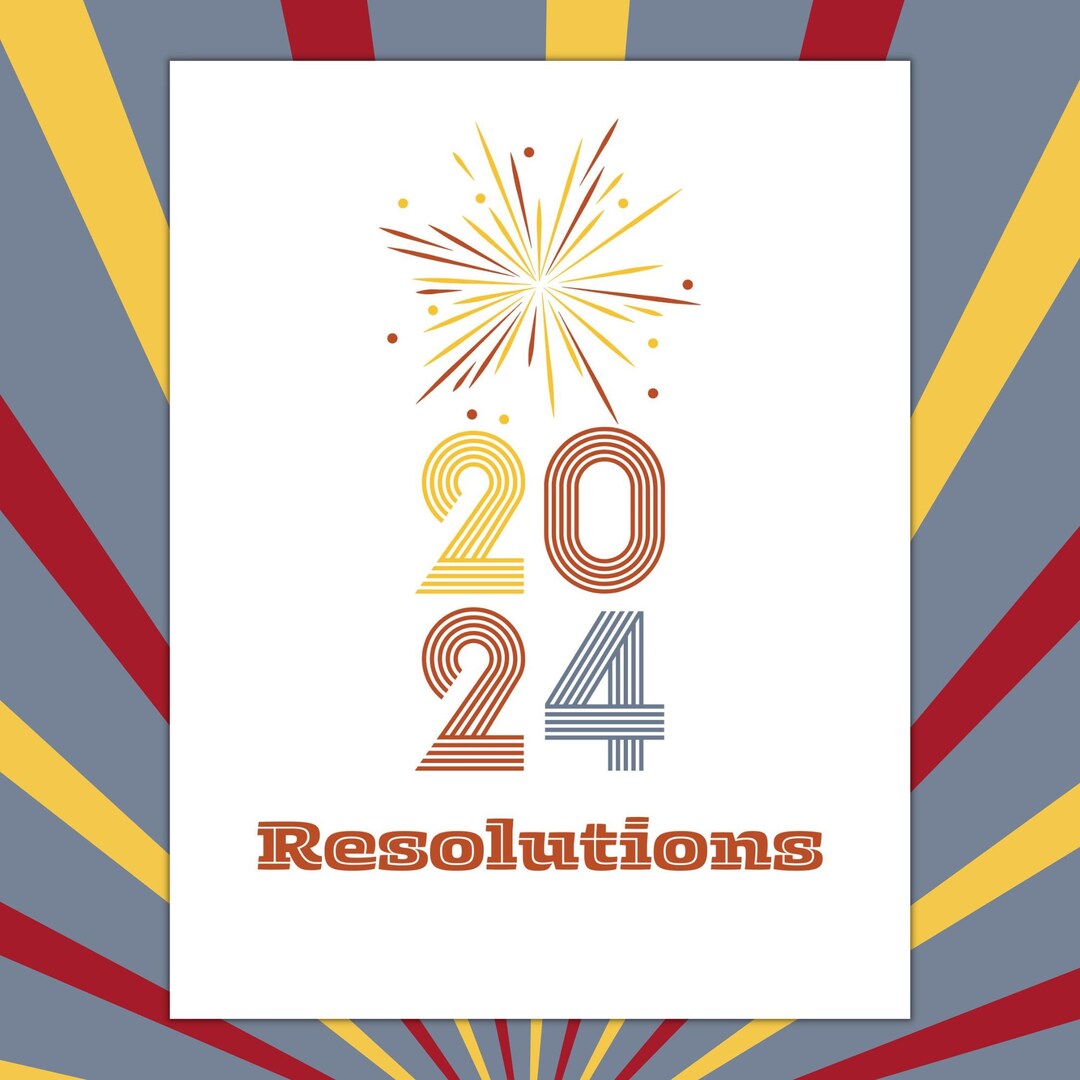 Printable 2024 Resolutions Planner, New Year's Resolutions, instant ...