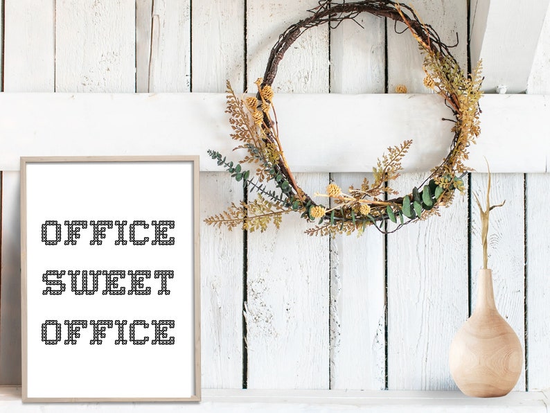 Office Sweet Office Printable Desk Decor, Humorous Sign, Gift for Co ...