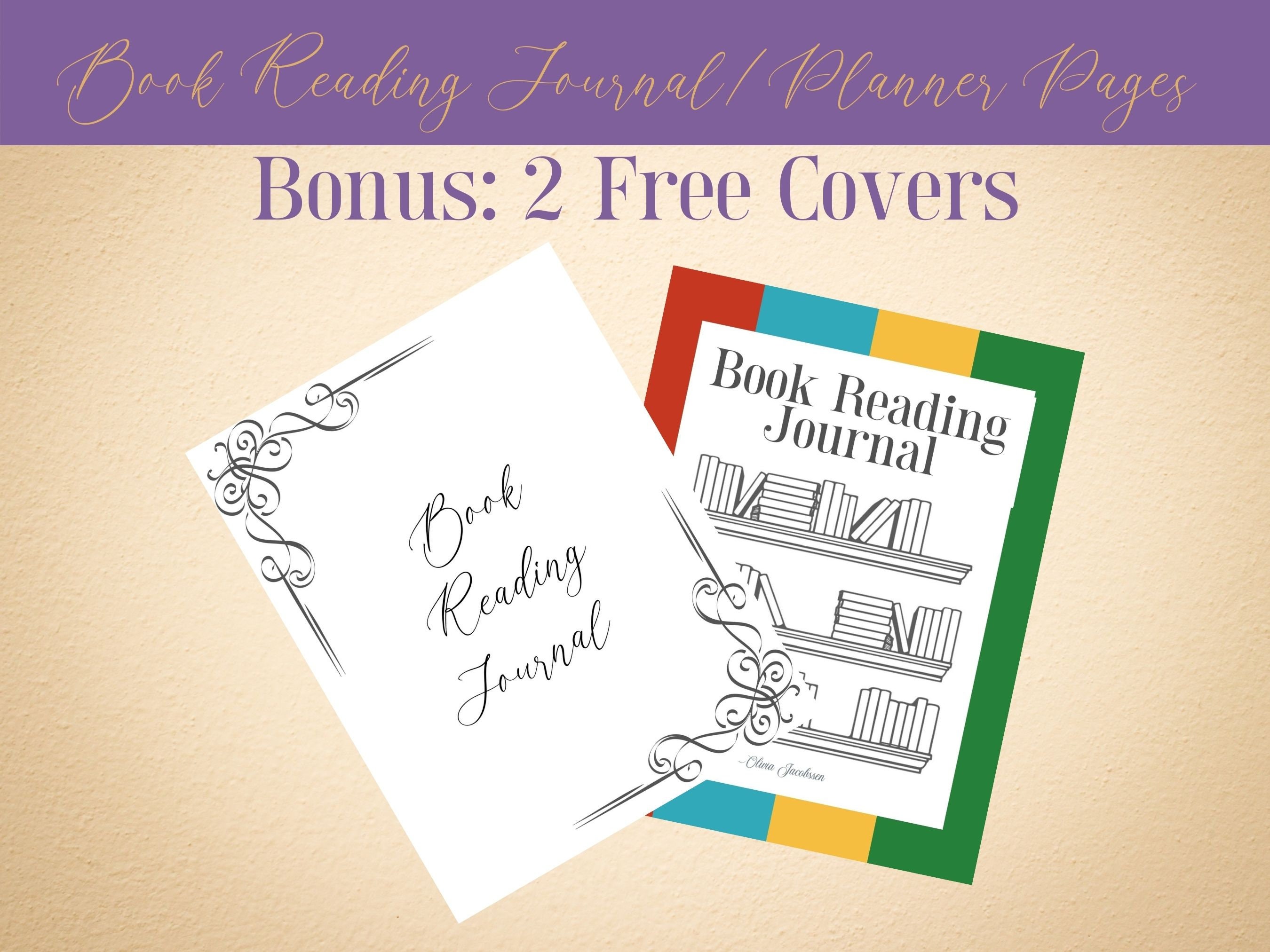Book Reading Journal Bundle, Book Reviews, Reading Tracker, Reading ...