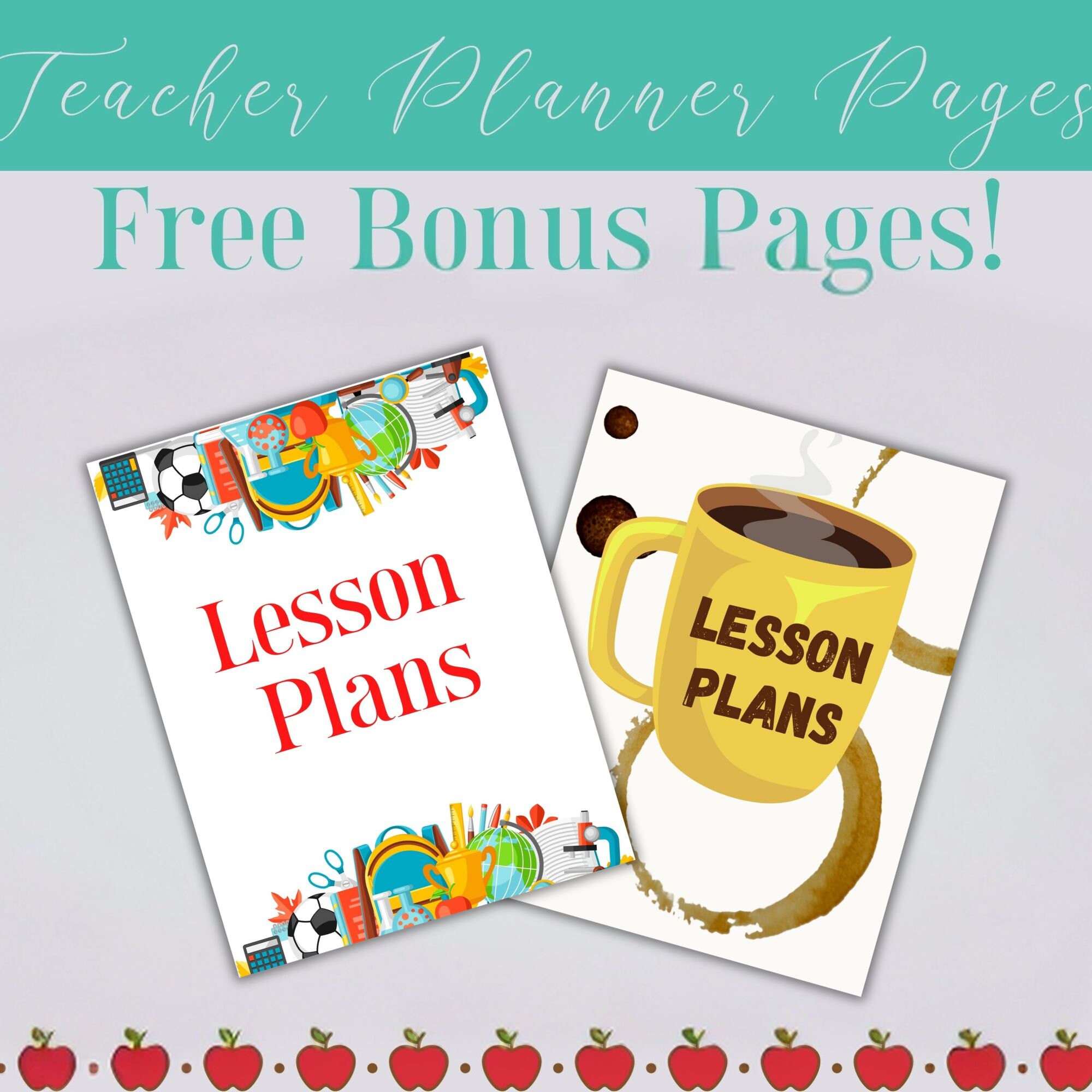 Teacher Printable Planner, Lesson Plans, Yearly Overview, Academic ...