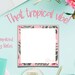 Personalized Sticky Notes Pink Tropical Design, Personalized Notepad ...