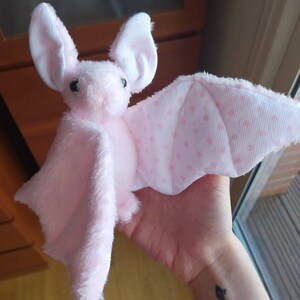 Bat Plushie (pink) - Etsy