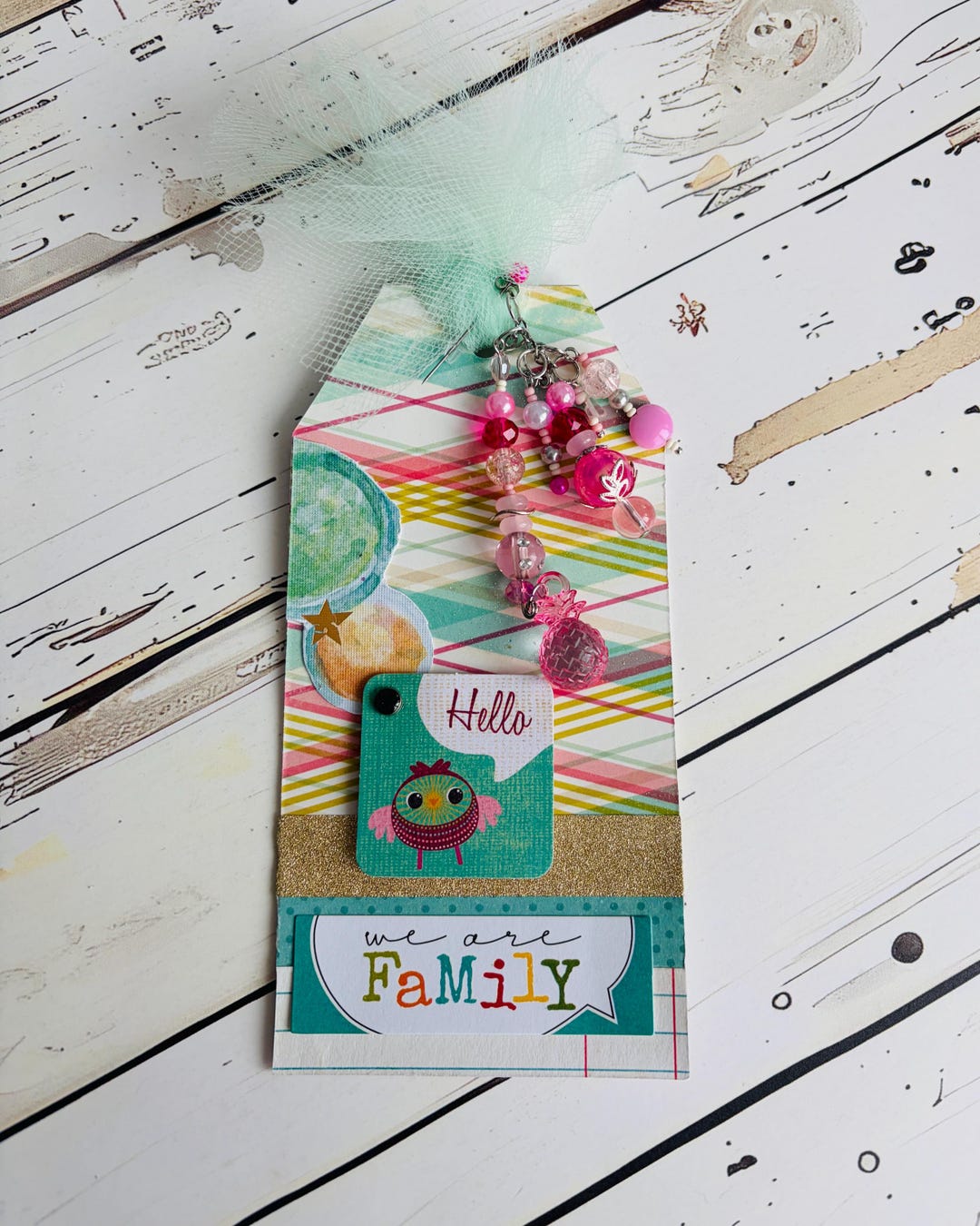 We Are Family Glue Tip Dangle - Etsy