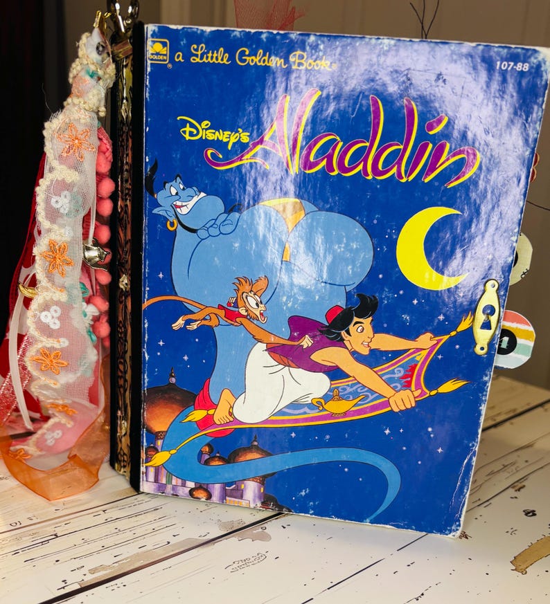Little Golden Book -aladdin Junk Journal - Etsy