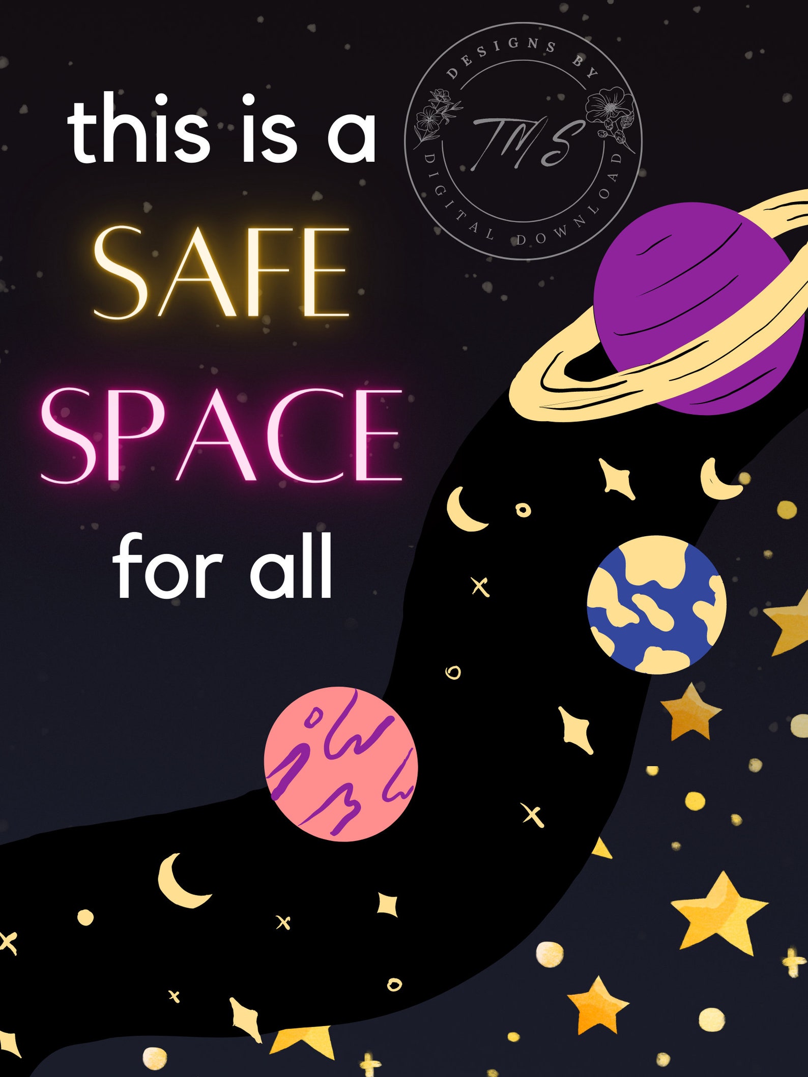 Space Themed Science Classroom Posters Lab Safety Biology - Etsy